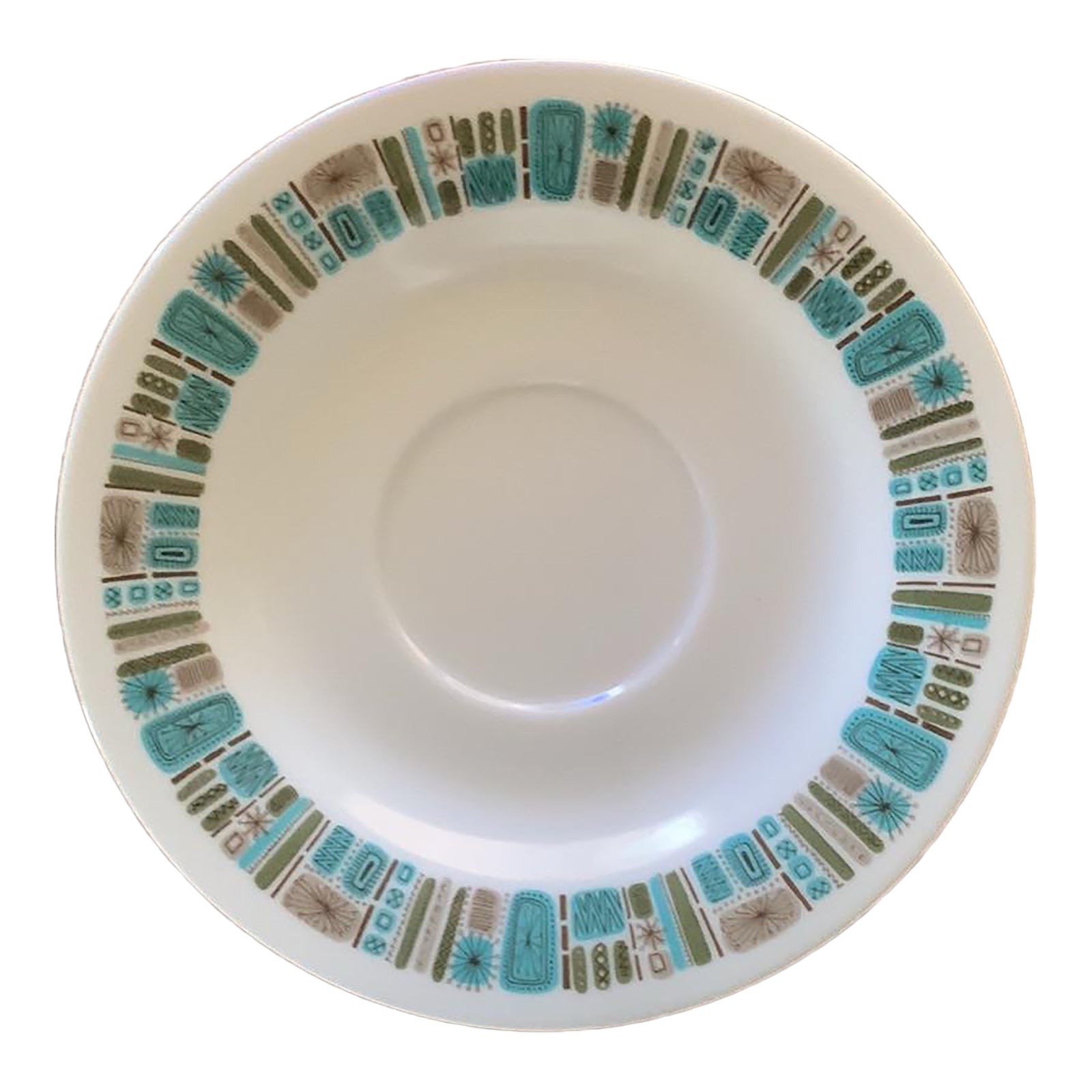 Mid Century Modern Texas Ware Dishes Atomic Design in Blues | Chairish