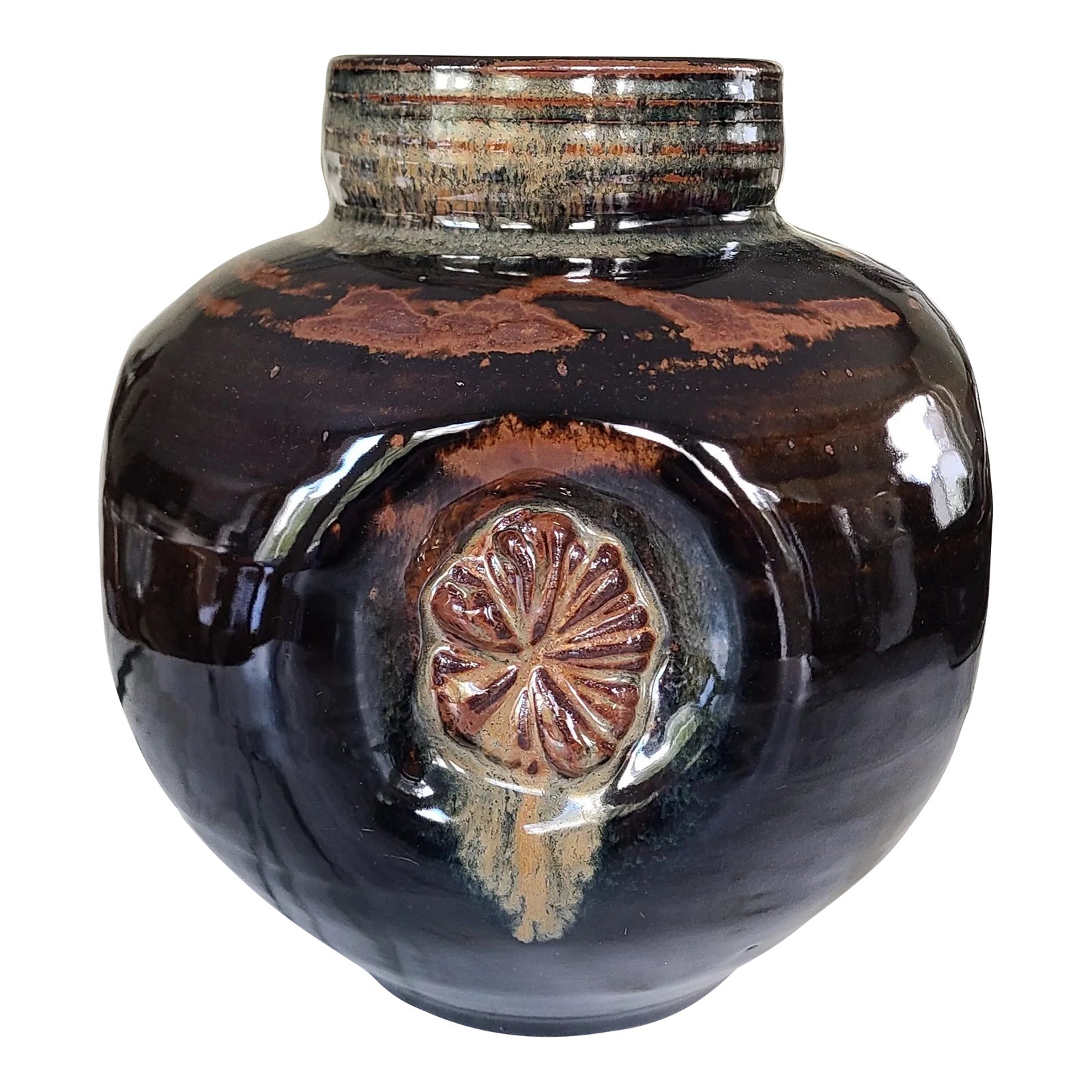 Vintage Royce Yoder Studio Art Pottery Vase | Chairish