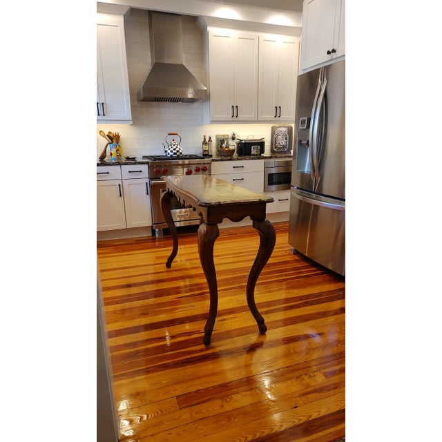 Late 20th Century French Country Sofa Console Table | Chairish