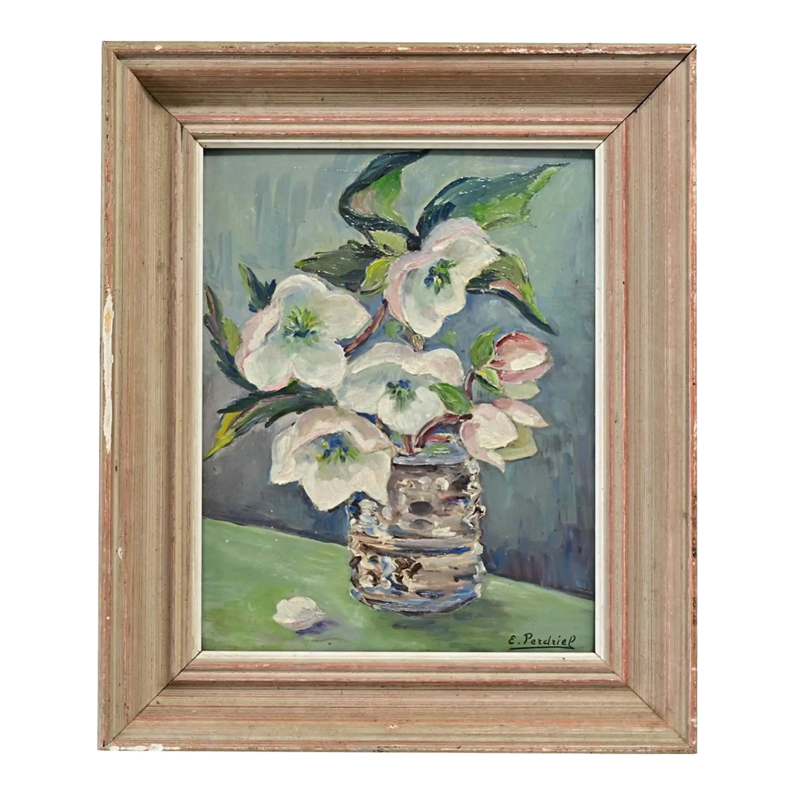 French Vintage Framed Still Life | Chairish