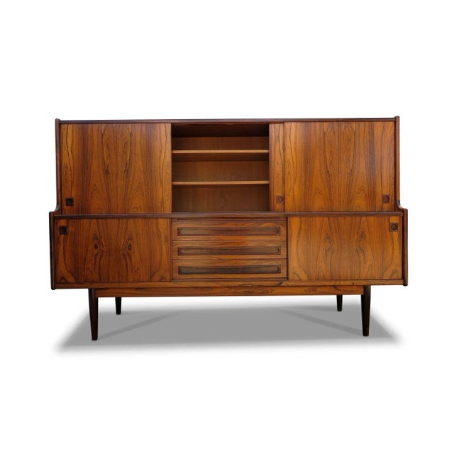 Johannes Andersen Rosewood High Sideboard Danish Mid Century Chairish