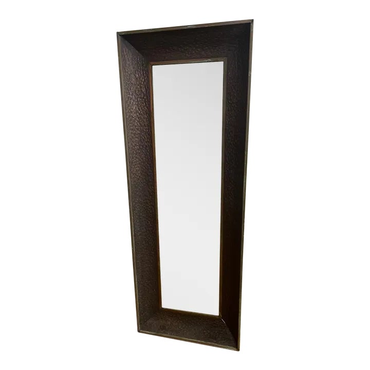 2000s Arhaus Large Copper Mirror | Chairish