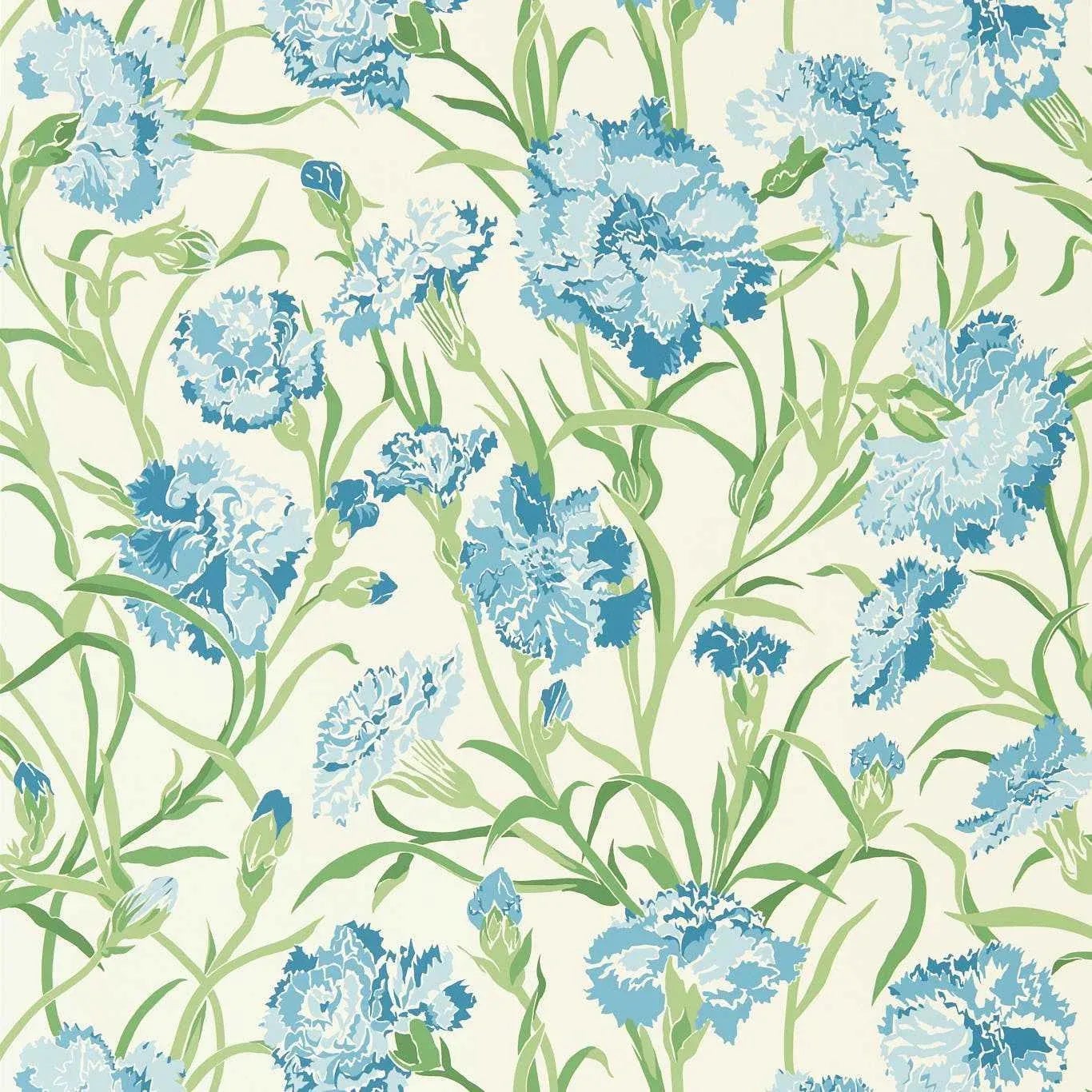 Harlequin Fleur de Joie Wallpaper in French Blue/Succulent/Soft Focus ...