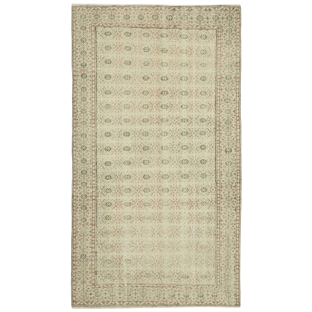 Vintage Turkish Beige Area Rug | Chairish
