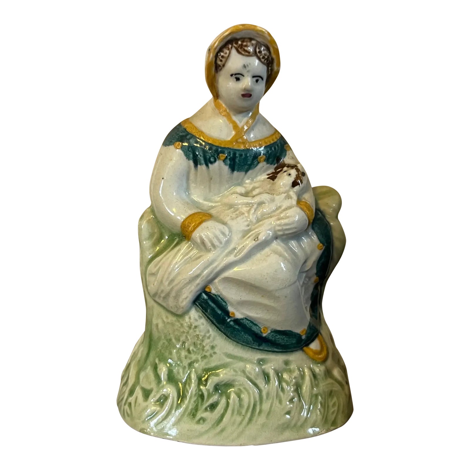 Antique 18th Century English George III Staffordshire Prattware Figure ...