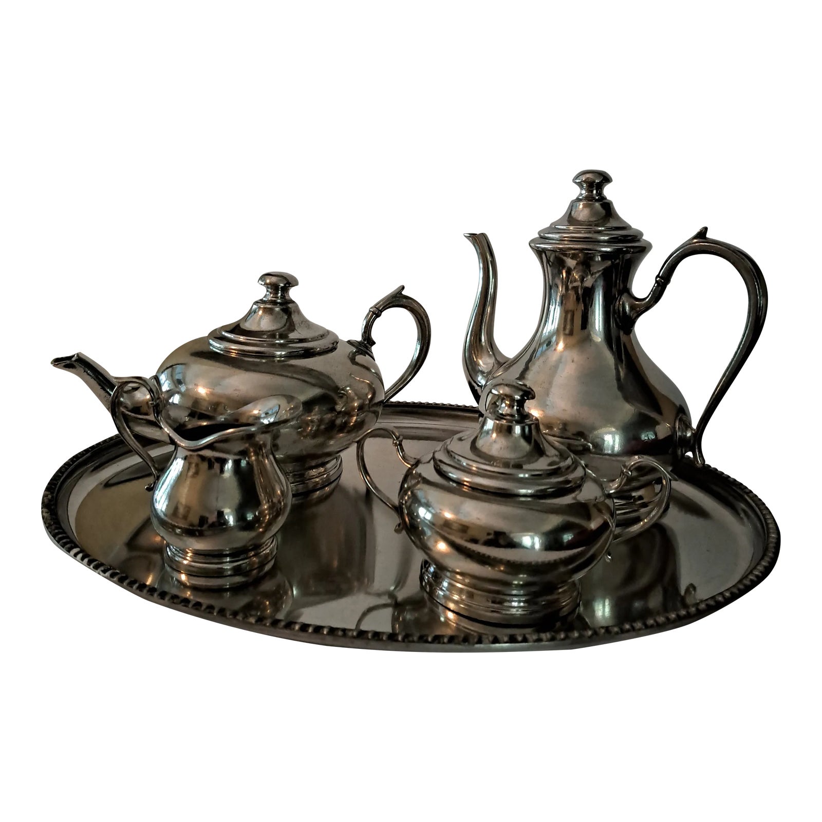 Vintage William Roberts Pewter Tea/Coffee Set- 5 Pieces | Chairish