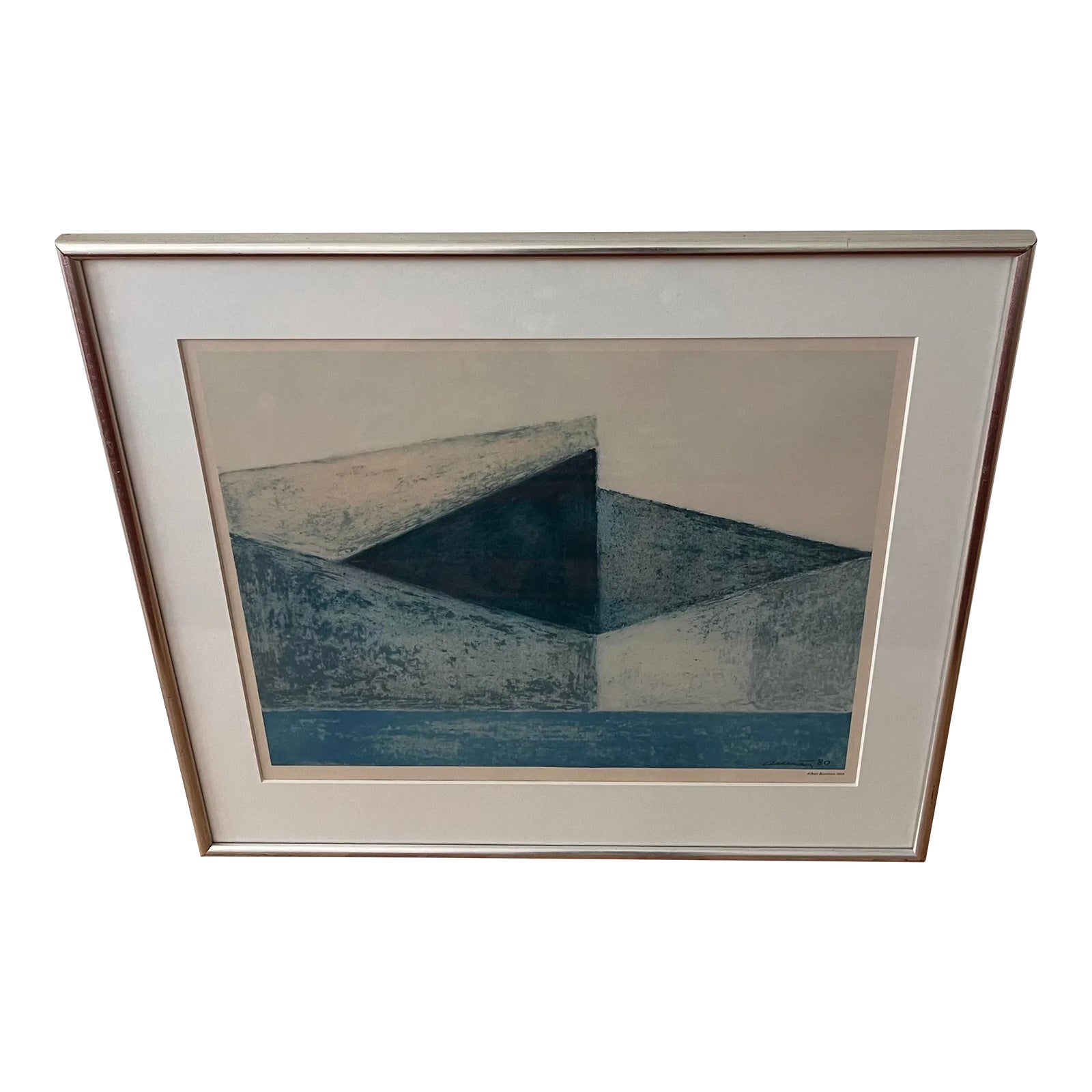 Vintage Framed Print by Danish Artist Albert Bertelsen - #1 | Chairish