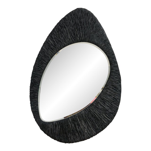 Bespoke Sculptural Slate Mirror | Chairish