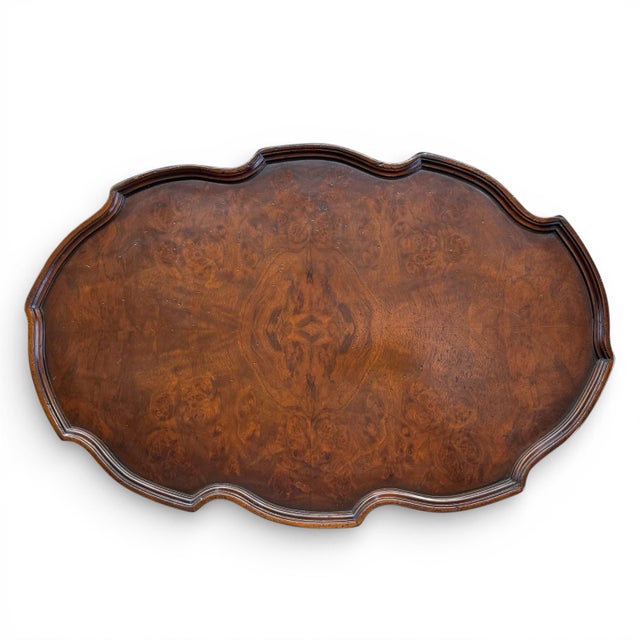 Early 21st Century Georgian Style Pie Crust Side Table in Fruitwood and ...