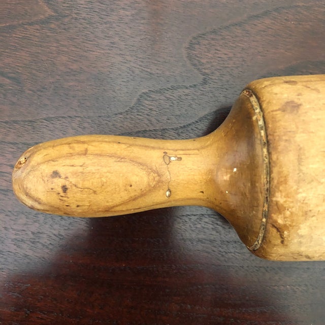 Primitive Early 19th Century Wood Rolling Pin | Chairish