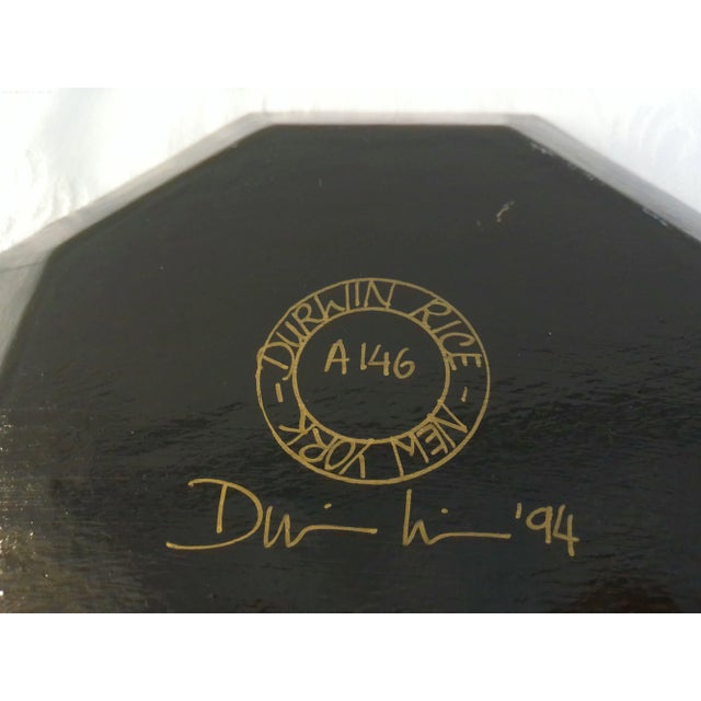 Vintage Durwin Rice Glass Decoupage Equestrian Display Plate | Chairish