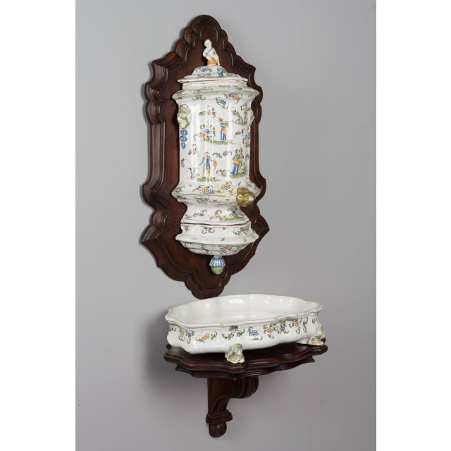 18th Century French Faience Lavabo | Chairish