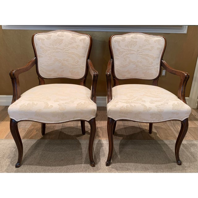 Antique English Arm Chairs- a Pair | Chairish