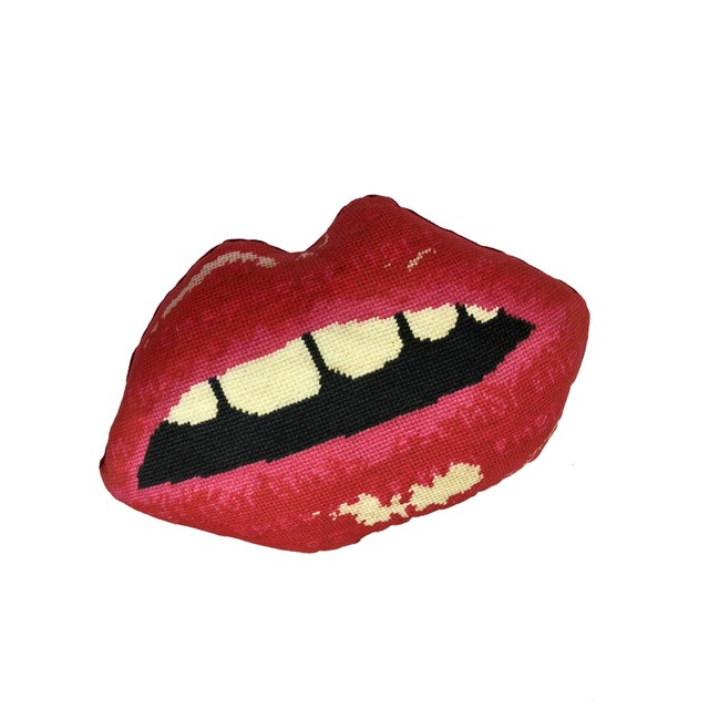 Pop Art Custom Textile Art Pillows - Set of 3, Original Textile Art ...