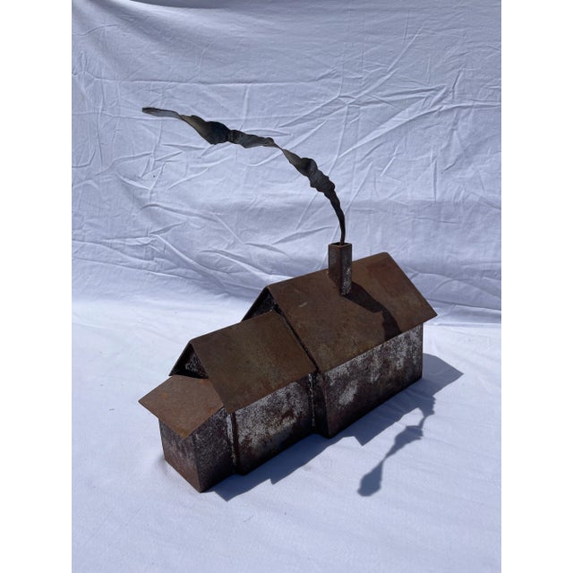 1960s Handmade Rustic Metal House | Chairish