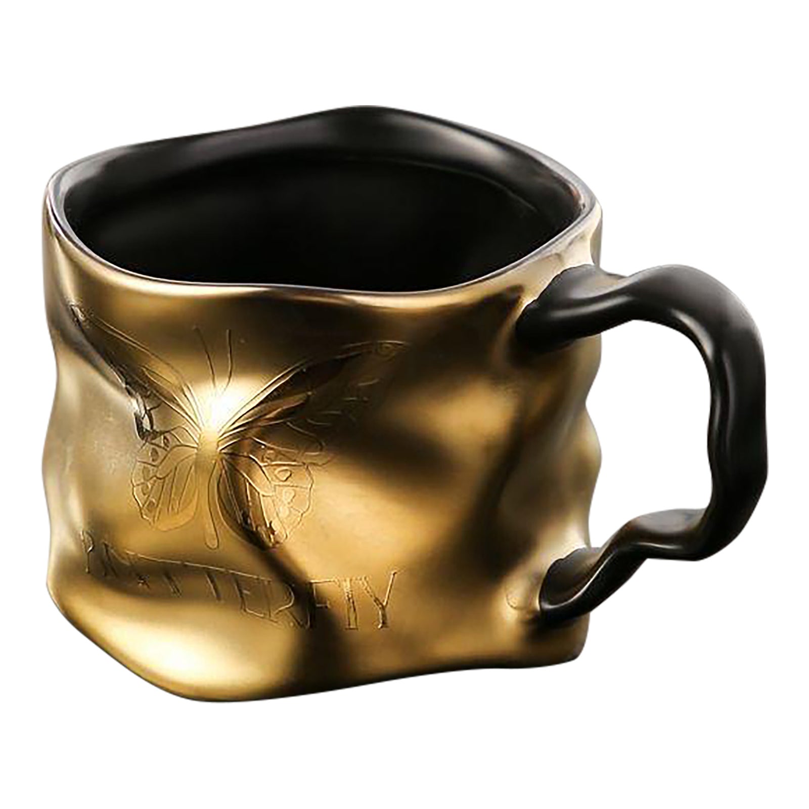 1980s Bringing Modern Art Into Everyday Life: A Gilded Butterfly-Shaped ...