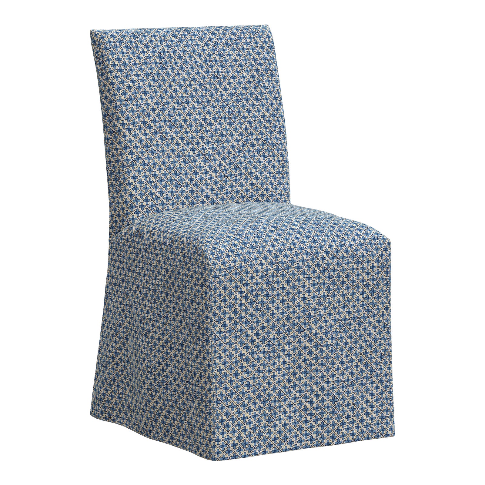 John Robshaw x Cloth & Company Kay Slipcover Dining Chair in Aalap Blue ...