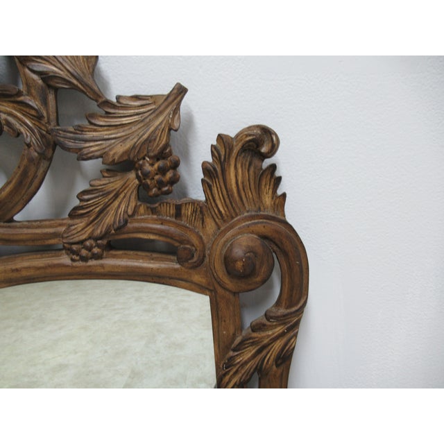 1940s Vintage Italian Regency Style Wall Mirror | Chairish