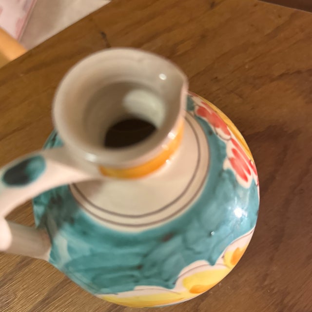 1980s Boho Chic Sunshine Pottery Pitcher Boho | Chairish