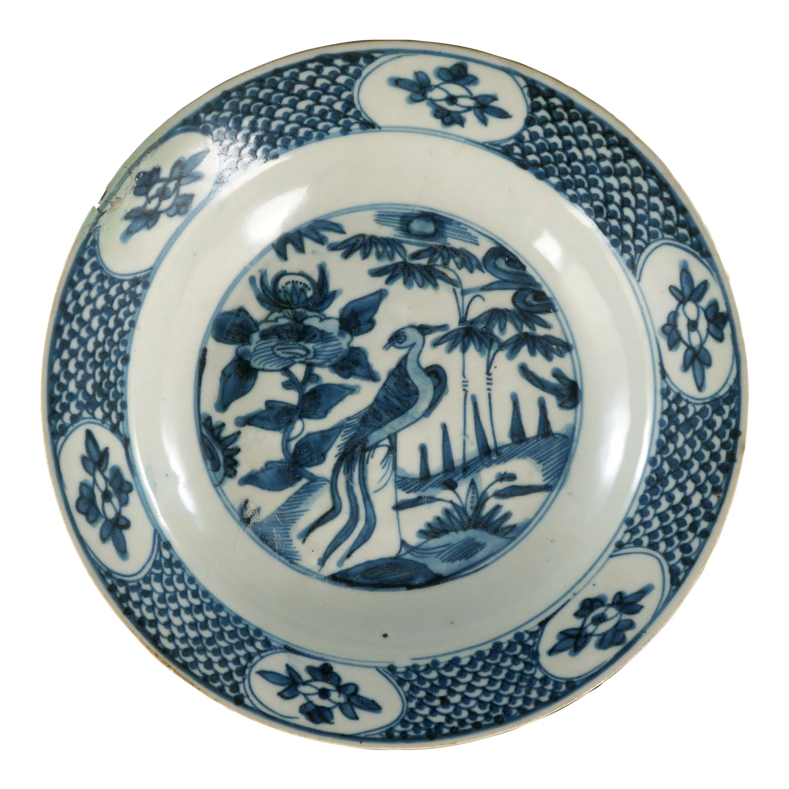 Large Chinese Wanli Ming Phoenix Bowl (1572–1620) | Chairish