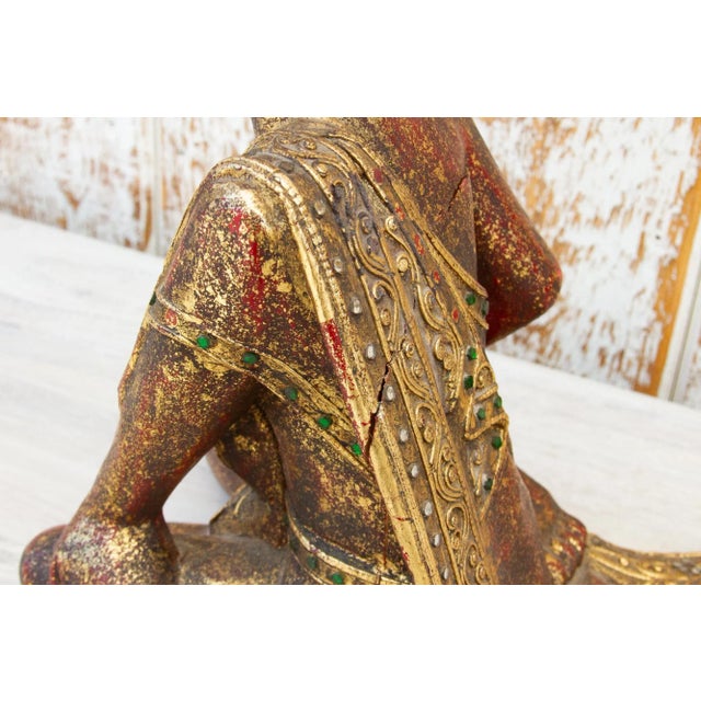 Burmese Sariputra Buddhist Statue | Chairish