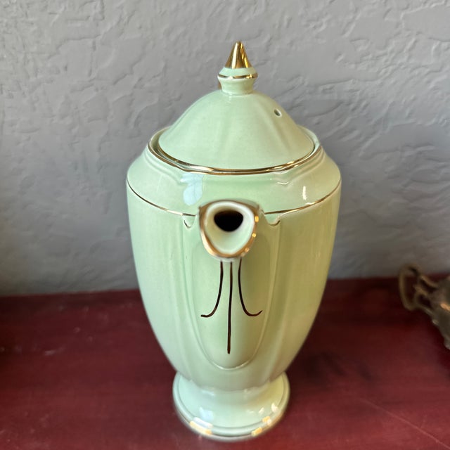 Early 20th Century Crown Devon Tea Pot | Chairish