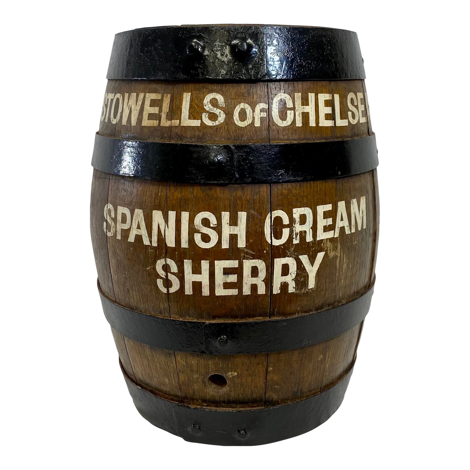 Antique Oak Spanish Cream Sherry Keg / Barrel From Stowell’s of Chelsea ...