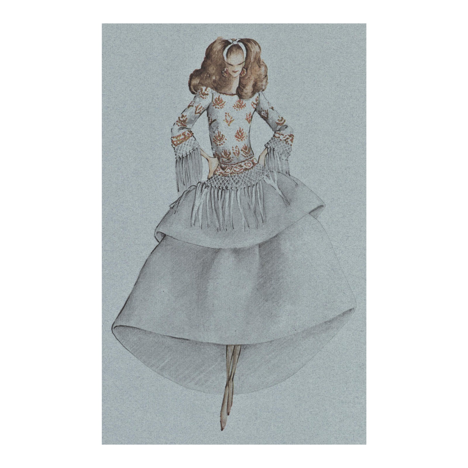 Valentino Fashion Design Print | Chairish