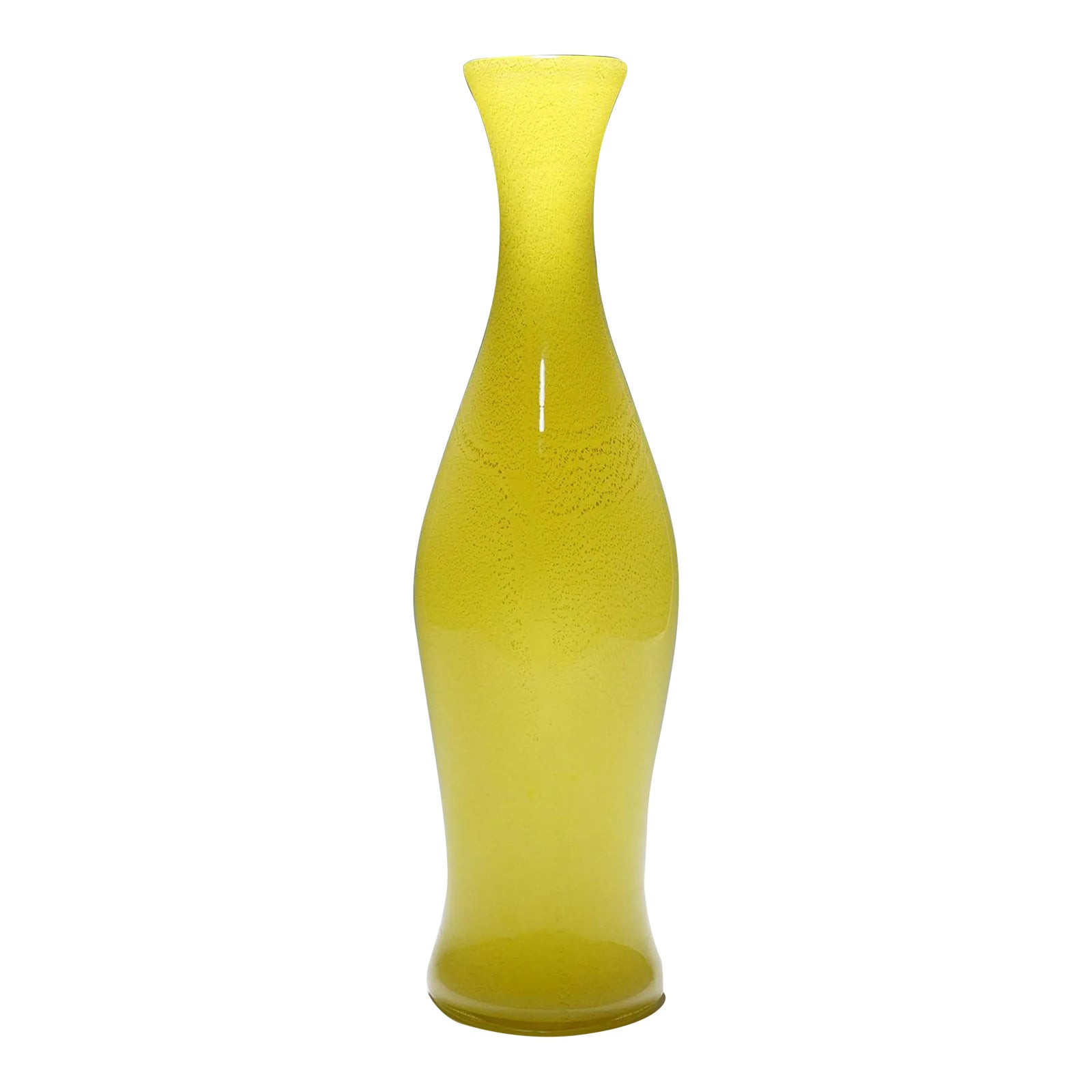 A Large Soffiato Glass Vase by Galliano Ferro, Murano Ca. 1950s | Chairish