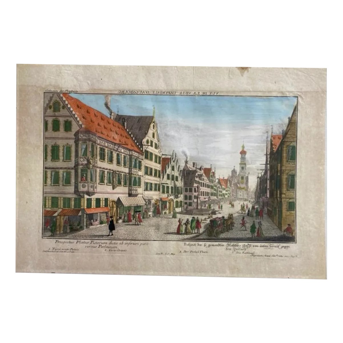 Charles Remshard, Vue d'Optique: View of the Imperial City of Augsburg ...