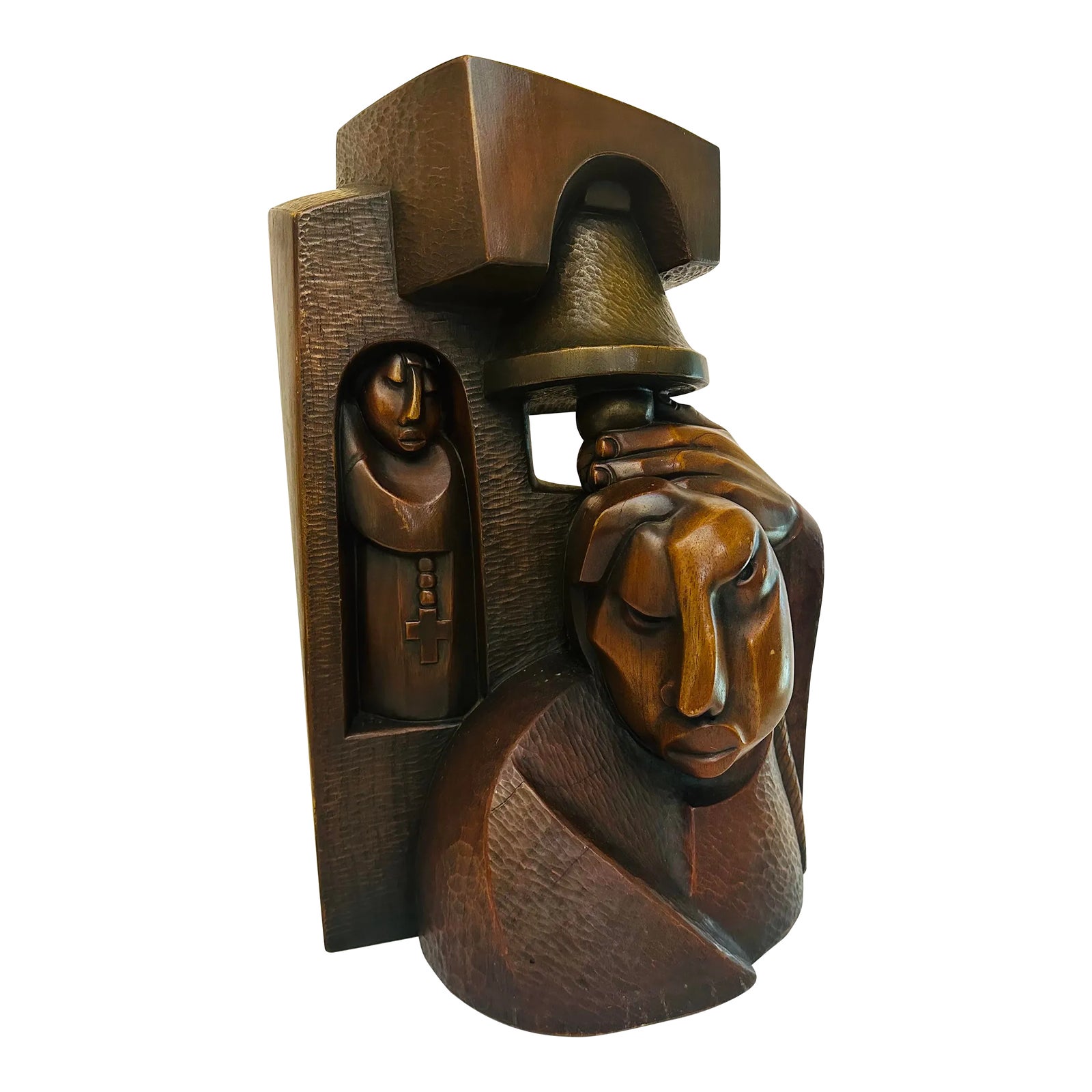 Nicolas Jose 1980 Norte Dame Totem Sculpture | Chairish
