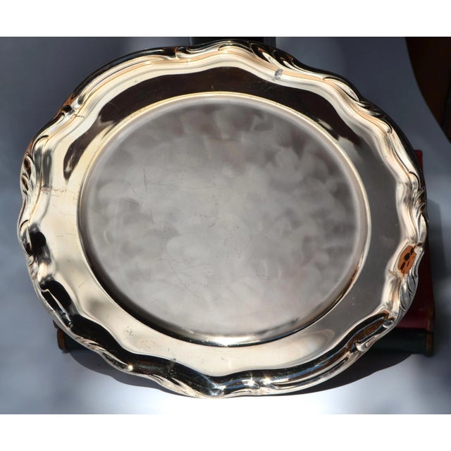Wmf Ikora Germany Silverplate Round Platter Serving Tray 1970 | Chairish