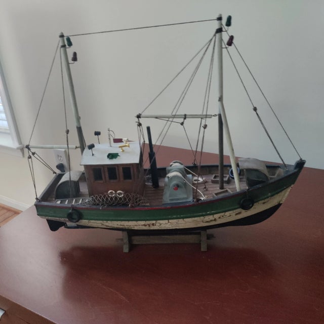 19th Century Vintage Wooden Cabin Cruiser | Chairish