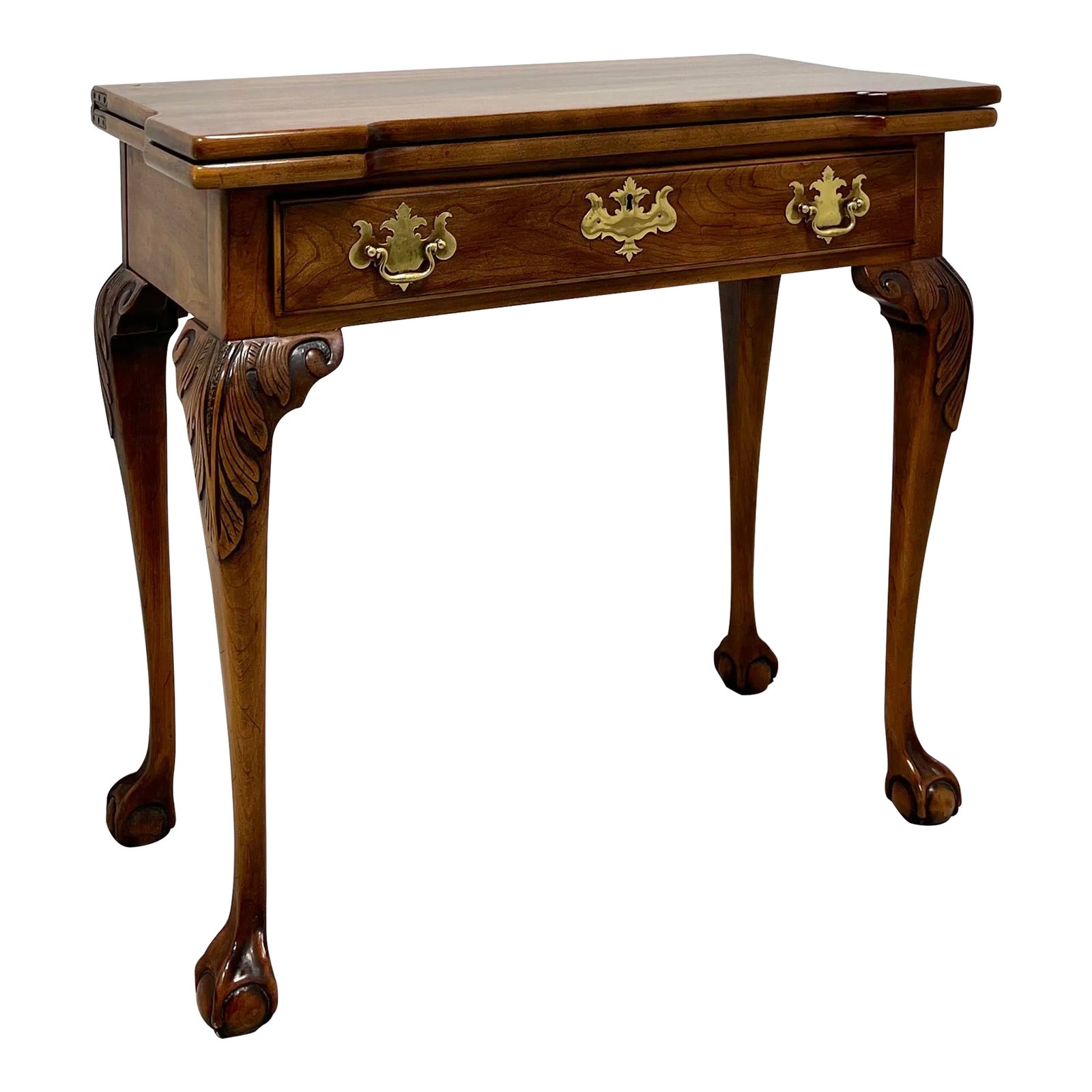 Statton Private Collection Oxford Cherry Gateleg Flip Top Game ...