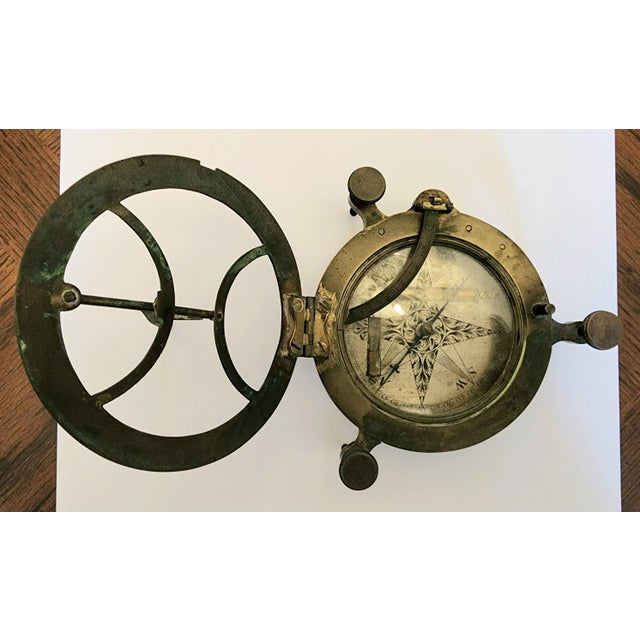 Adam's, London, 18th Century Antique Brass Compass/Sundial, Circa 1745 ...