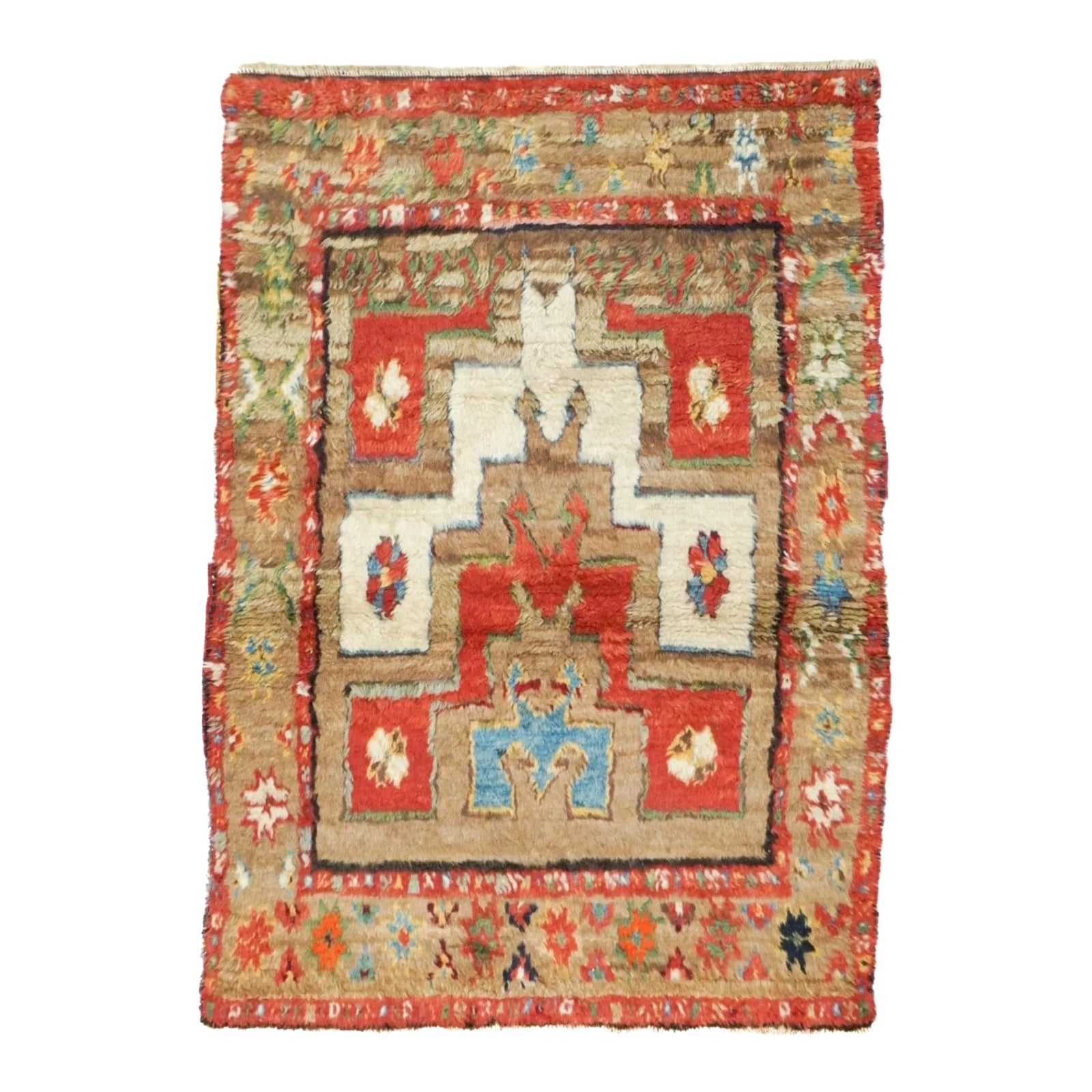 Antique Turkish Rug 3'6'' x 4'11'' | Chairish