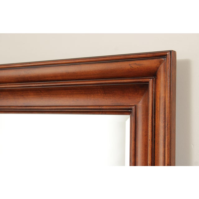 Early 21st Century Traditional Carved Cherry Ogee Frame Wall Mirror ...