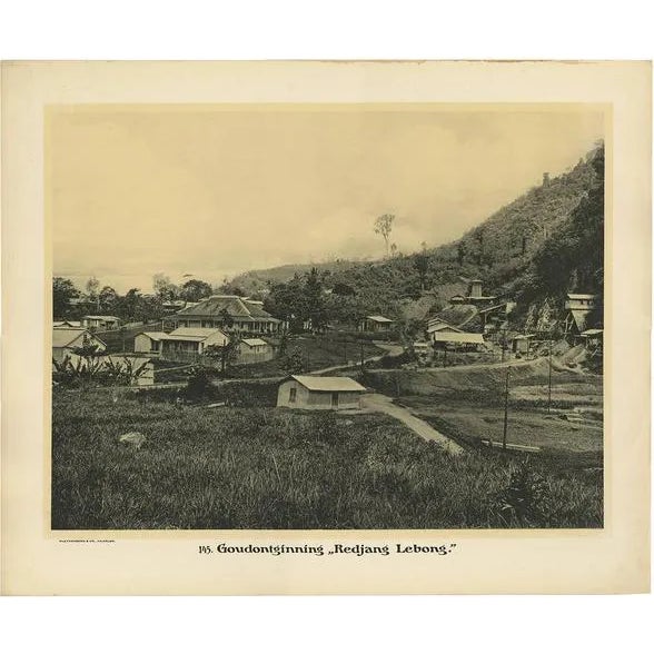 Kleynenberg, Redjang Lebong, 1910, Paper | Chairish