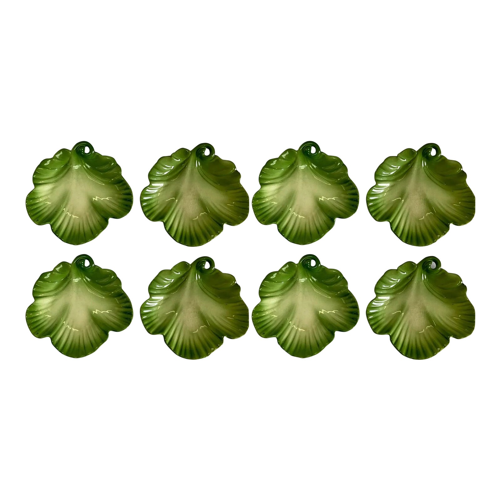 Mid-Century California Pottery Lettuce / Cabbage Plates by Brad Keeler ...