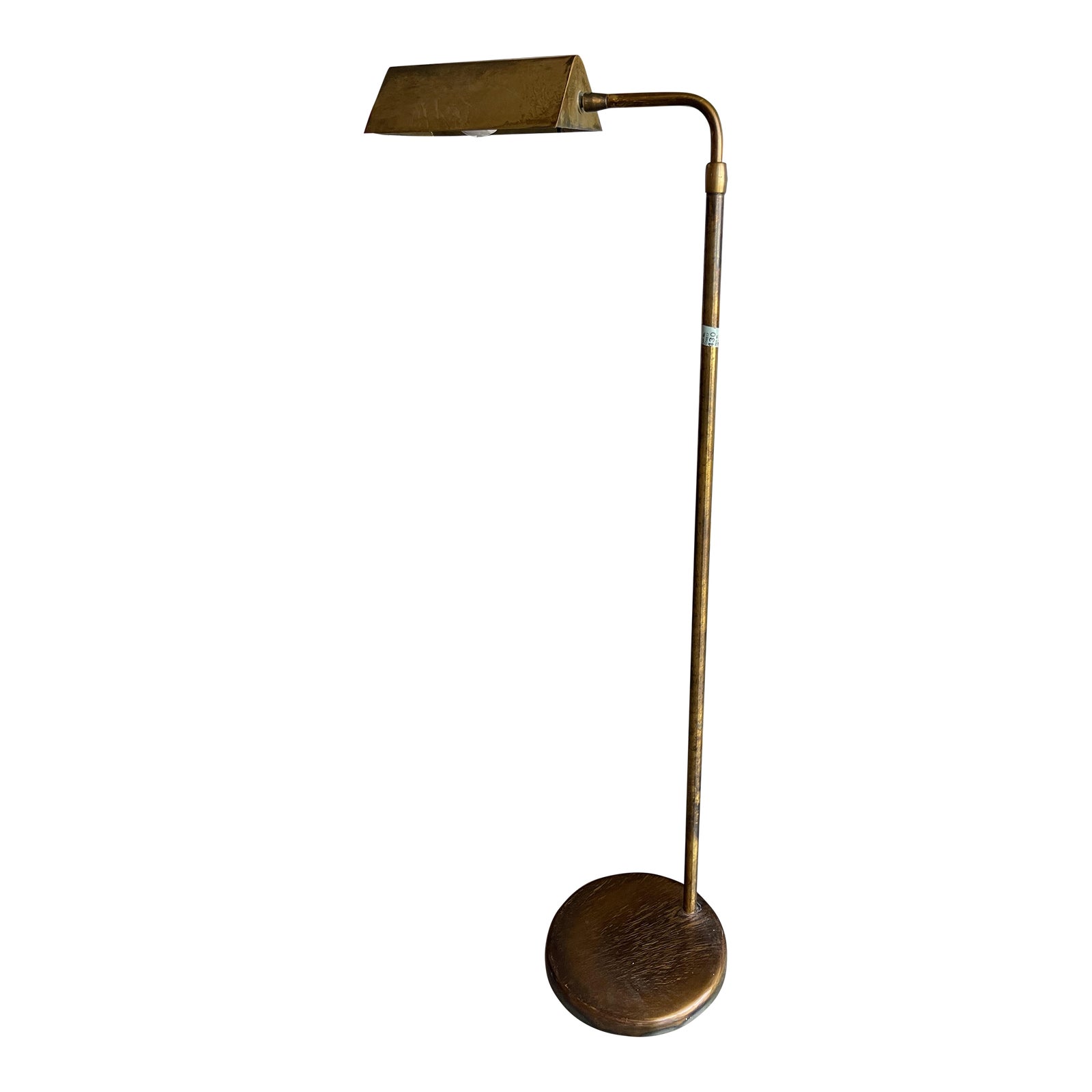 60s Laurel Telescoping Metal Floor Lamp Adjustable Visor Shade | Chairish