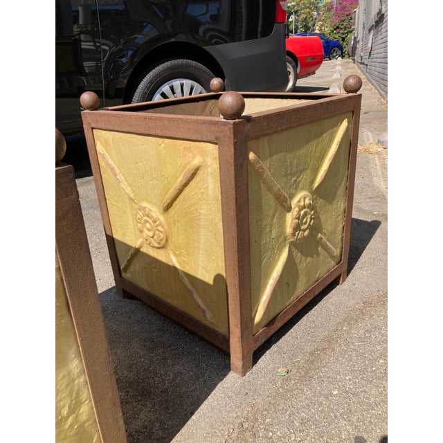 Madeline Anduze Orangerie Planter Box Yellow Glazed Terracotta-2 | Chairish
