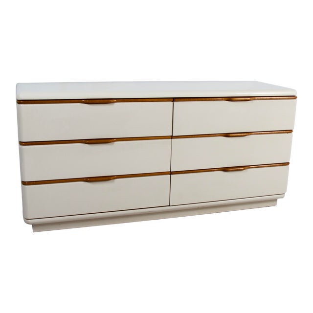 Lane Cream Lacquer Low Dresser Chairish