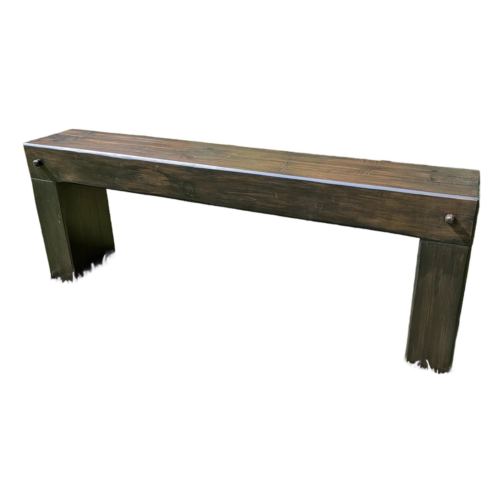 Timber Frame Entryway Bench | Handmade in Vermont | Eastern White Pine | Solid Wood | Mortise ...