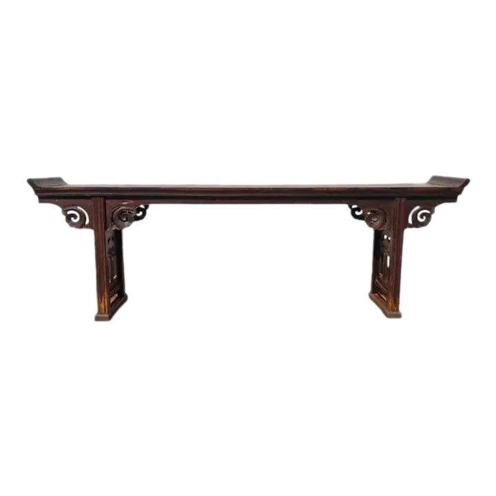 Early 19th Century Antique Chinese Altar Console Table | Chairish