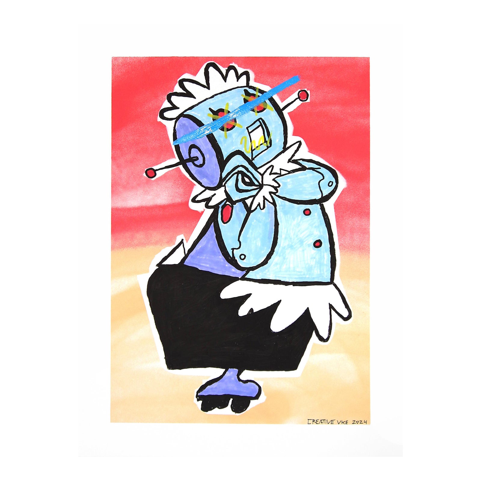 "Rosey" - Pop Art Cartoon Inspired Character by Original Artwork by ...