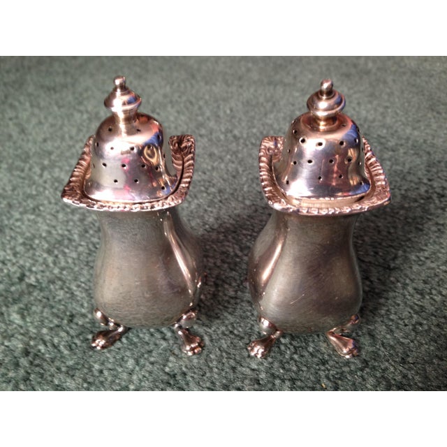 Mid 20th Century English William Adams Silver Pepper Shakers - a Pair ...