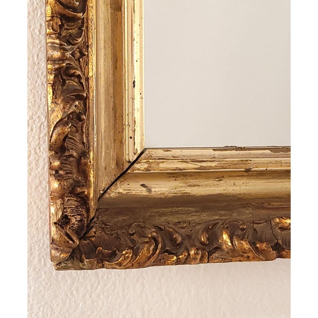 Victorian Wood and Molded Plaster Silver Gilt Frame Mirror, France ...