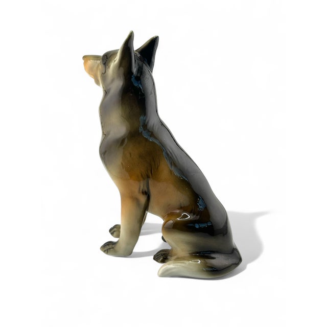 1960’s Royal Dux Porcelain German Shepherd Dog Statue Czechoslovakia ...