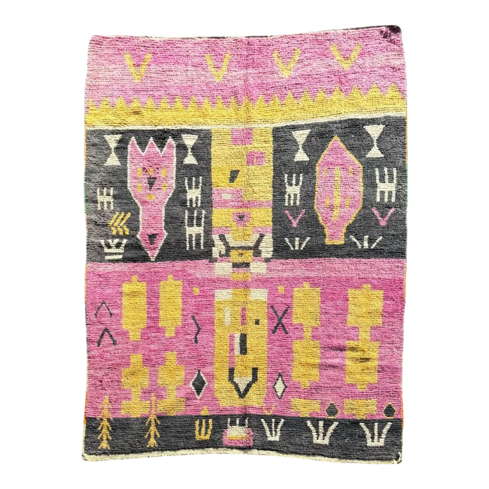 Purple Traditional Moroccan Berber Area Rug | Chairish