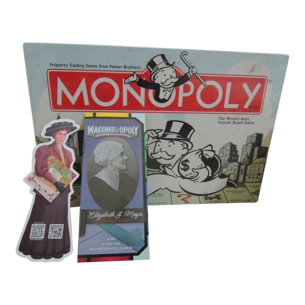 Monopoly Board Game by Parker Brothers + Inventor of Monopoly Souvenir ...